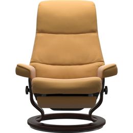Relaxsessel stressless, B:79cm H:109cm T:77cm, gelb, Leder BATICK: BATICK ist ein leicht korrigiertes, durchgef&auml;rbtes und genarbtes M&ouml;belleder, bei