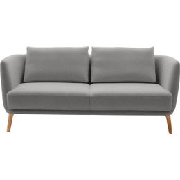 Sch&ouml;ner Wohnen Kollektion 2,5-Sitzer, B:190cm H:71cm T:91cm, grau, SCH&Ouml;NER WOHNEN-KOLLEKTION, 16% Baumwolle, 79% Polyester, 5% Polyacryl, Sofas, "Pearl - 5 Jahre