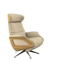 Relaxsessel FLEXLUX, B:81cm H:111cm T:90cm, beige, 100% Polyester, Wohnzimmer, Sessel, "Clement elektrischer Funktionsessel", Gr&ouml;&szlig;e M, R&uuml;cken &
