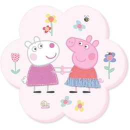 Dekokissen Peppa Pig, B:35cm H:2,5cm L:35cm, bunt, Polyester, Kinderzimmer, Dekokissen_Sitzkissen_Kissenh&uuml;llen, "Peppa Pig", hochfarbig bedruckt