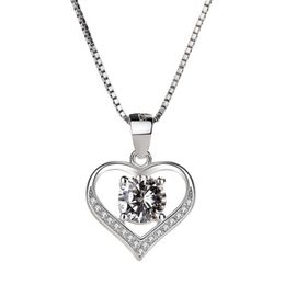 Damen Silberkette "Heart", silber, Basic, Collezione Alessandro, Silber 925 (Sterlingsilber), Halsketten, aus 925 Sterling Silber