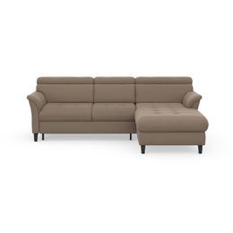 Sit & More Ecksofa SIT & MORE, B:257cm T:166cm, grau, 98% Polyester, 2% Polyamid, Wohnzimmer, Sofas, "Marano L-Form", inklusive Kopfteilverstellung, wahlweise