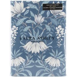 Wendebettw&auml;sche Laura Ashleyseaspray, blau, Satin, Obermaterial: 100% Baumwolle, Bettw&auml;sche, "Parterre, aus Baumwoll-Satin", mit floralem Muster,
