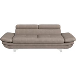 3-Sitzer COTTA, B:233cm H:75cm T:104cm, beige, Softlux-Kunstleder;Luxus-Kunstleder, Sofas, "Enterprise", Big-Sofa, mit Armteilverstellung &