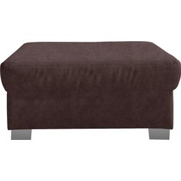 Hocker DOMO collection, B:90cm H:41cm T:60cm, braun, NaturLederBitte beachten Sie, dass Lederbez&uuml;ge mehr N&auml;hte aufweisen als Stoffbez&uuml;ge;Struktur