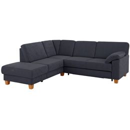 Ecksofa Home Affaire, B:243cm H:88cm T:91cm, grau, Struktur fein ( 100% Polyester);Luxus-Microfaser ALTARA NUBUCK (100% Polyester);Luxus-Microfaser