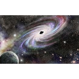 papermoon Fototapete "Universum", B/L: 3,5m x 2,6m, Bahnen: 7 Stk., bunt, Schlafzimmer, Tapeten