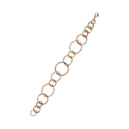 Jobo Damen Armband "aus gro&szlig;en Kreisen", 19cm, Silber 925 (Sterlingsilber), rosa, Silber 925 (Sterlingsilber), Armb&auml;nder, 925 Silber ros&eacute;gold