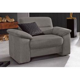 Sit & More Sessel SIT & MORE, B:97cm H:85cm T:92cm, grau, Softlux-Kunstleder;NaturLeder;Luxus-Microfaser ALTARA NUBUCK (100% Polyester), Wohnzimmer, Sessel,