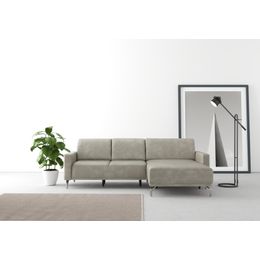 Sit & More Ecksofa SIT & MORE, B:251cm H:84cm T:163cm, grau, Wohnzimmer, Sofas, "Bailando L-Form", wahlweise mit Kopfteilverstellung und Vorziehsitz, motorisch