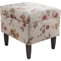 Hocker Home Affaire, B:48cm H:40cm T:48cm, bunt, Wohnzimmer, Hocker, "Asino"