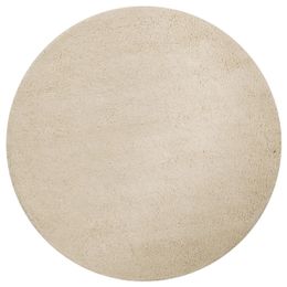 Wollteppich Theko, H:25mm &Oslash;:150cm, beige, Wolle, Wohnzimmer, Teppiche, "Hadj Uni", echter Berber Teppich, reine Wolle, handgekn&uuml;pft