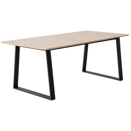 Esstisch, B:210cm H:73,5cm T:100cm, beige, HAMMEL FURNITURE, Tischplatte: Wei&szlig; pigmentiertes, matt lackiertes Eichenfurnier (MDF-Kante natur),