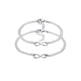 Elli Damen Schmuckset "Set Armband Mutter & Tochter Unendlichkeit 925 Sterling Silber", onesize, silber, Silber 925 (Sterlingsilber), Schmuck_Sets