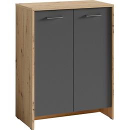 Schuhkommode Inosign, B:63cm H:83cm T:35cm, braun, Spanplatte, Sideboards, "Ben", Breite 63 cm, mit 2 T&uuml;ren