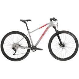 KROSS Mountainbike "KROSS MTB Hardtail Level 4.0 29" grau 10 G&auml;nge", 56cm, 29 Zoll (73,66cm) hinten: 29 Zoll (73,66cm), grau, Fahrr&auml;der