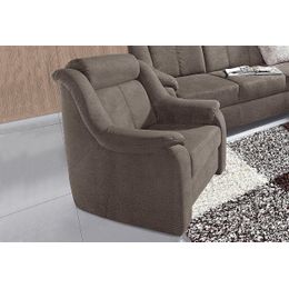 Sit & More Sessel SIT & MORE, B:85cm H:98cm T:95cm, grau, Luxus-Microfaser (aus 100% Polyester);NaturLEDER (echtes Rindsleder);SOFTLUX-Kunstleder;Altara Nubuck,