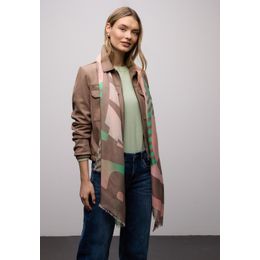 Street One Damen Schalmulticolor, gemustert, Stoff, 100% Modal, Modet&uuml;cher, mit grafischem Muster