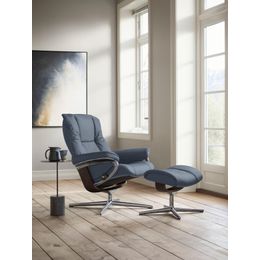 stressless "Mayfair" Set, Relaxsessel mit Hocker, mit Hocker, mit Cross Base, Gr&ouml;&szlig;e S, M & L, Holzakzent Wenge