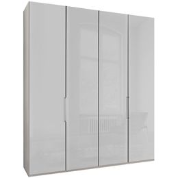Dreht&uuml;renschrank Wiemann, B:197,3cm H:236cm T:58cm, wei&szlig;, Floatglas, Holzwerkstoff, Schr&auml;nke, "Monaco, Made in Germany, edle Glasfront, in
