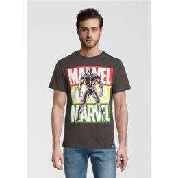 Recovered Herren T-Shirt "Marvel Black Panther Pop Art", schwarz, Gr. L, bedruckt, 100% Baumwolle, Shirts, im zeitlosen Design