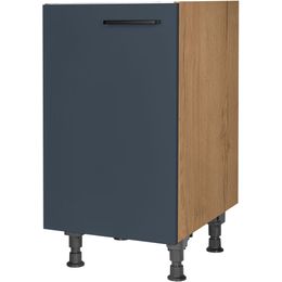Sp&uuml;lenschrank Nobilia, B:45cm H:87cm T:58,3cm, blau, K&uuml;che, Schr&auml;nke, ""Easytouch", Ausrichtung w&auml;hlbar, vormontiert, in den Breiten", 45 und 60 cm,