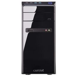Captiva Business-PC "Power-Starter I80-361", ohne Betriebssystem, 8 GB RAM 500 GB SSD, schwarz, Desktop-PCs