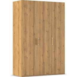 Dreht&uuml;renschrank Rauch, B:151cm H:223cm T:60cm, braun, Holzwerkstoff, Schr&auml;nke, "Kleiderschrank Schrank Garderobe Schlafzimmerschrank EVELYN", in