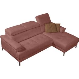 Ecksofa Egoitaliano, B:250cm H:99cm T:166cm, braun, Wohnzimmer, Sofas, "Soul, Design und Sitzkomfort auf hohem Niveau, tolle Details, L-Form", mit