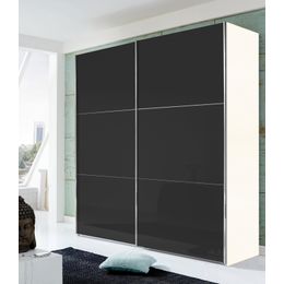 Schwebet&uuml;renschrank wimex, B:200cm H:236cm T:65cm, wei&szlig;, Schr&auml;nke, "Level by fresh to go", mit Glast&uuml;ren
