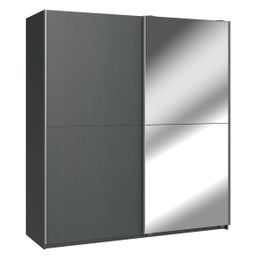 Schwebet&uuml;renschrank wimex, B:180cm H:198cm T:65cm, grau, Schr&auml;nke, "Queen"
