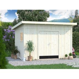 Ger&auml;tehaus Palmako, beige, Massivholz, Garten, Ger&auml;teh&auml;user, "Stig 8,2 m&sup2;", BxTxH: 348x239x250 cm, witterungsbest&auml;ndig