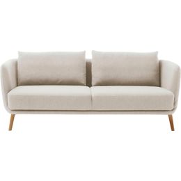 Sch&ouml;ner Wohnen Kollektion 3-Sitzer, B:210cm H:71cm T:91cm, wei&szlig;, SCH&Ouml;NER WOHNEN-KOLLEKTION, 96% Polyester, 4% Polyacryl, Sofas, "Pearl - 5 Jahre Hersteller-Garantie, auch in