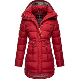 Navahoo Damen Steppmantel "Daliee", rot, Gr. XS, Oberstoff: 100% Polyester; Futter: 100% Polyester; Wattierung: 100% Polyester; &Auml;rmelfutter: 100%