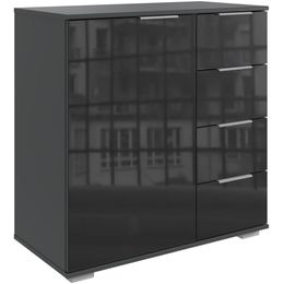Kombikommode wimex, B:82cm H:83cm T:41cm, grau, Schlafzimmer, Sideboards, "Easy"