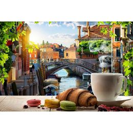 papermoon Fototapete "Italien", B/L: 3,5m x 2,6m, Bahnen: 7 Stk., bunt, Schlafzimmer, Tapeten