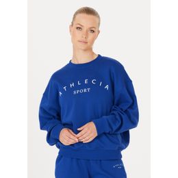 ENDURANCE ATHLECIA ATHLECIA Damen Sweatshirt "Asport", blau, Gr. 42, bedruckt, 65% Polyester, 35% Baumwolle, Sweatshirts, mit coolem Frontprint