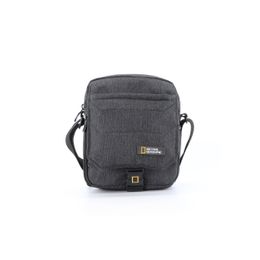 Damen Schultertasche "Pro", National Geographic, grau, Nylon, Taschen, mit &Uuml;berschlag