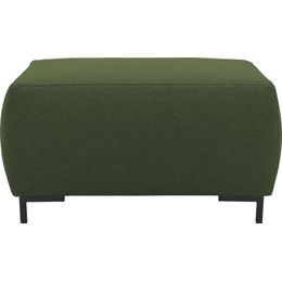 Hocker, B:88cm H:44cm T:68cm, gr&uuml;n, LOOKS by Wolfgang Joop, 100% Polyester, Wohnzimmer, Hocker, "Looks VI", gerade Linien, in 2 Bezugsqualit&auml;ten