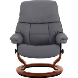 Relaxsessel stressless, B:79cm H:98cm T:76cm, grau, Leder BATICK: BATICK ist ein leicht korrigiertes, durchgef&auml;rbtes und genarbtes M&ouml;belleder, bei