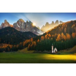 papermoon Fototapete "Photo-Art KRZYSZTOF BROWKO, SANTA MADDALENA", B/L: 5m x 2,8m, Bahnen: 10 Stk., bunt, Schlafzimmer, Tapeten