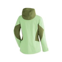 Maier Sports Damen Outdoorjacke "Partu rec W"schilfgr&uuml;n, Gr. 52, 100% Polyester, Jacken, Damen Funktionsjacke, wasserdichte Regenjacke mit Kapuze,