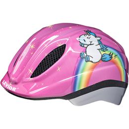Levior Kinderfahrradhelm "Einhorn", S Kopfumfang: 46cm - 51cm, rosa, Helme
