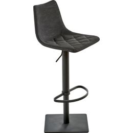 mayer Sitzm&ouml;bel Barhocker MAYER SITZM&Ouml;BEL, B:43cm H:53cm T:39cm, schwarz, K&uuml;che, Hocker, "Bar- und Tresenhocker myTOBY", Gepolsterte Sitzschale Rautensteppung