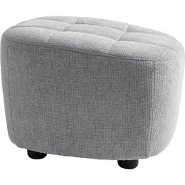 Fu&szlig;hocker Alina, B:54cm H:41cm T:57cm, grau, Chenille GFS (100% Polyester), Garten, Hocker, "Yuri", Passend zu Sessel Yuri