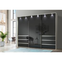 Schwebet&uuml;renschrank Wiemann, B:300cm H:217cm T:67cm, wei&szlig;, Schr&auml;nke, "Malibu, stilvolles Design, Made in Germany", mit Glasfront, in verschiedenen