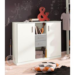 Kombikommode wimex, B:124cm H:105cm T:41cm, wei&szlig;, Schlafzimmer, Sideboards, "Joker", Kommode mit 2 Einlegeb&ouml;den, 124cm breit