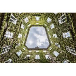 papermoon Fototapete "Photo-Art LORENZA CANCIAN, WIENER HOF", B/L: 4,5m x 2,8m, Bahnen: 9 Stk., bunt, Schlafzimmer, Tapeten