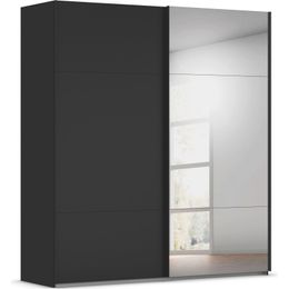 Schwebet&uuml;renschrank Rauch, B:201cm H:223cm T:68cm, schwarz, Holzwerkstoff, Schr&auml;nke, "Kleiderschrank Schrank Garderobe Schlafzimmerschrank CONTIDO",