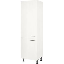 Hochschrank Nobilia, B:60cm H:216,6cm T:58,3cm, wei&szlig;, K&uuml;che, Schr&auml;nke, ""Flash", Ausrichtung w&auml;hlbar, mit zwei T&uuml;ren, vormontiert", Breite/H&ouml;he: